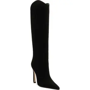 Schutz Schutz Maryana Pointed Toe Boots Black Leather