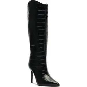 Schutz Maryana Pointed Toe Boots - Black
