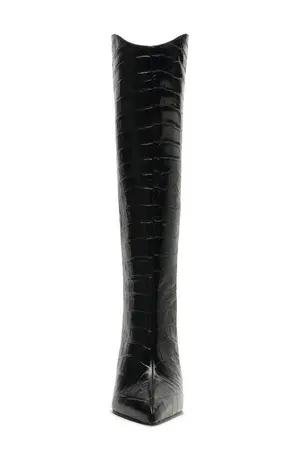 Schutz Maryana Pointed Toe Boots - Black