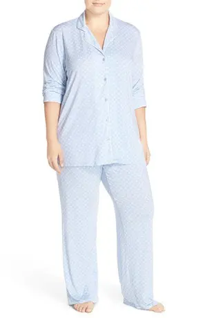 Nordstrom Moonlight Pajamas Blue Cashmere Pretty Dot