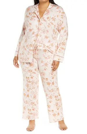 Nordstrom Moonlight Pajamas Pink Creole Brushed Floral