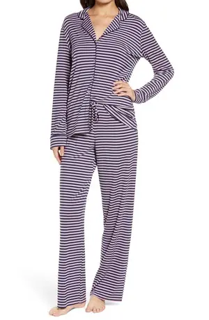 Nordstrom Moonlight Pajamas Purple Mist Even Stripe