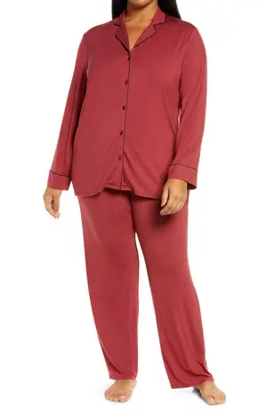 Nordstrom Moonlight Pajamas Red Russet