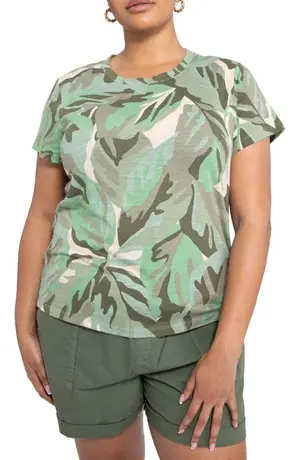 Sanctuary The Perfect T-shirt Palm Camo