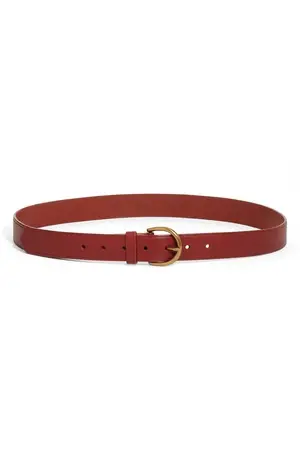 Madewell Madewell Medium Leather Belt Stained Mahogany