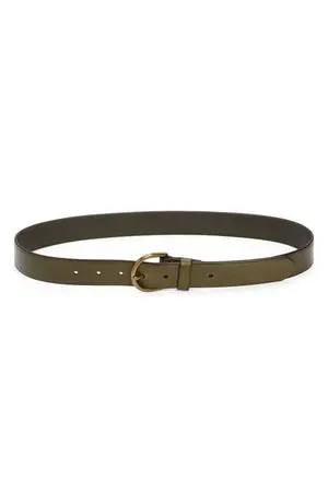 Madewell Madewell Medium Leather Belt Weathered Grove