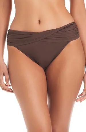 BLEU BY ROD BEATTIE BLEU BY ROD BEATTIE Twisted Hipster Bikini Bottom Hickory