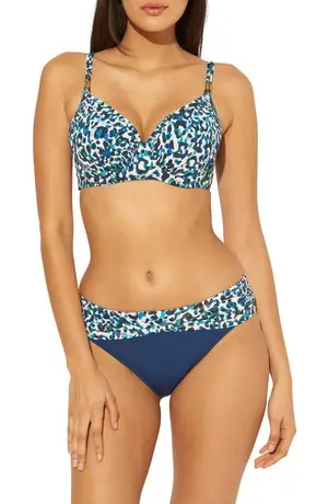 BLEU BY ROD BEATTIE BLEU BY ROD BEATTIE Twisted Hipster Bikini Bottom Navy