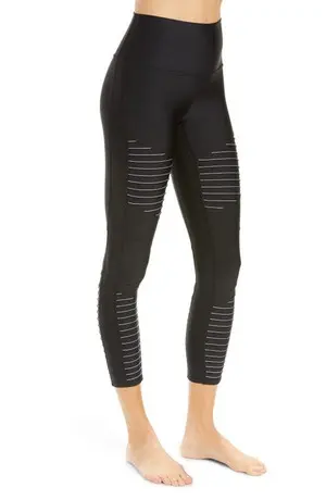 Alo Yoga Airlift High Waist 7/8 Leggings - Black/white