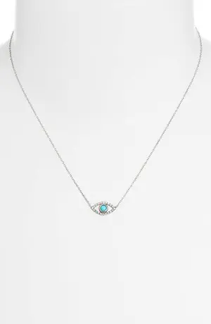 Anzie Evil Eye Turquoise Pendant Necklace