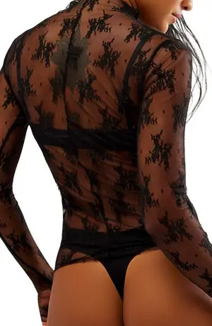 Free People Lady Lux Layering Top - Black