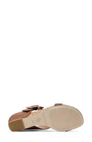 DONALD PLINER Ofelia Embossed Leather Sandals