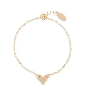 NASHELLE Nashelle Initial Heart Bracelet Gold-c