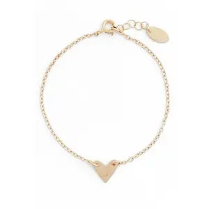 NASHELLE Nashelle Initial Heart Bracelet Gold-j