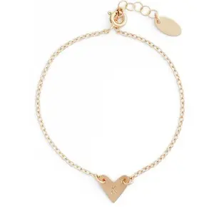 NASHELLE Nashelle Initial Heart Bracelet Gold-k