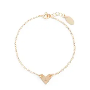 NASHELLE Nashelle Initial Heart Bracelet Gold-l