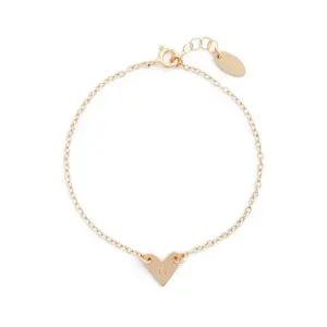 NASHELLE Nashelle Initial Heart Bracelet Gold-n