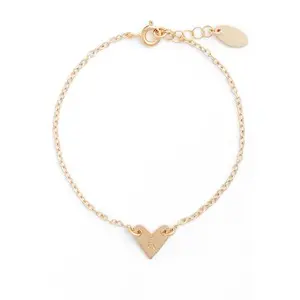 NASHELLE Nashelle Initial Heart Bracelet Gold-r