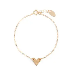 NASHELLE Nashelle Initial Heart Bracelet Gold