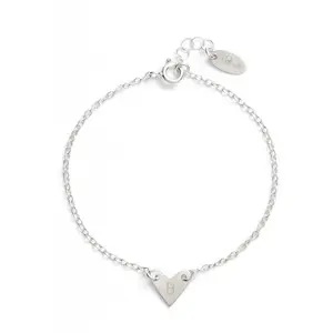 NASHELLE Nashelle Initial Heart Bracelet Silver-b