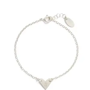 NASHELLE Nashelle Initial Heart Bracelet Silver-d