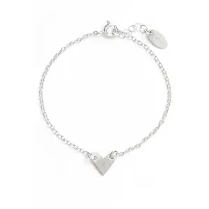 NASHELLE Nashelle Initial Heart Bracelet Silver-i