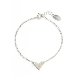 NASHELLE Nashelle Initial Heart Bracelet Silver-j