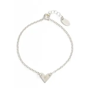NASHELLE Nashelle Initial Heart Bracelet Silver-k