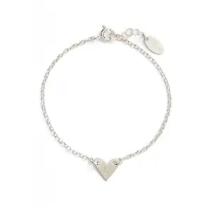 NASHELLE Nashelle Initial Heart Bracelet Silver-l