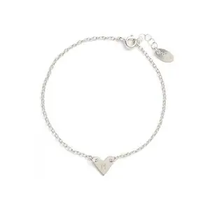 NASHELLE Nashelle Initial Heart Bracelet Silver-m