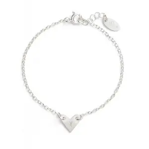 NASHELLE Nashelle Initial Heart Bracelet Silver-y