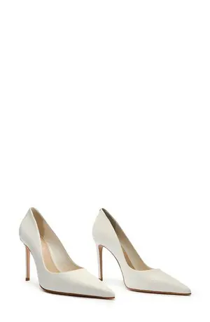 Schutz Pointed Toe Pump - White