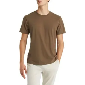 FRAME Logo Cotton T-shirt Mocha