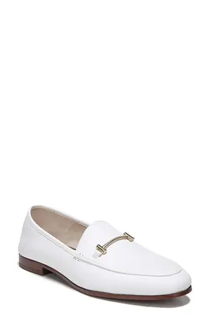 Sam Edelman Lior Loafer Bright White Calf Leather