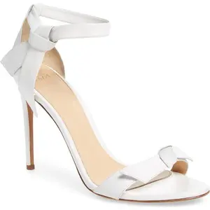 ALEXANDRE BIRMAN Clarita Ankle Tie Sandal - White Leather