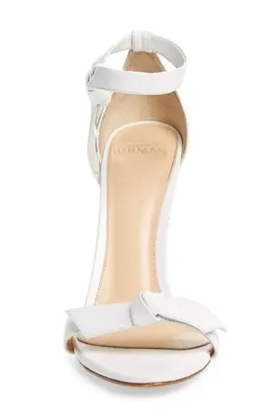 ALEXANDRE BIRMAN Clarita Ankle Tie Sandal - White Leather