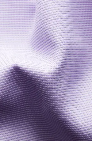 Eton Contemporary Fit Textured Solid Shirt - Purple