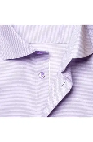 Eton Contemporary Fit Textured Solid Shirt - Purple