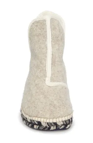 TONI PONS Espadrille Platform Bootie With Faux Fur Lining