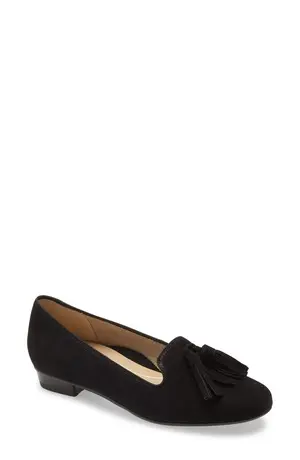 ARA Belinda Ballet Flat Black Suede