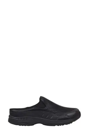 Easy Spirit Traveltime Clog Sneaker - Black Leather