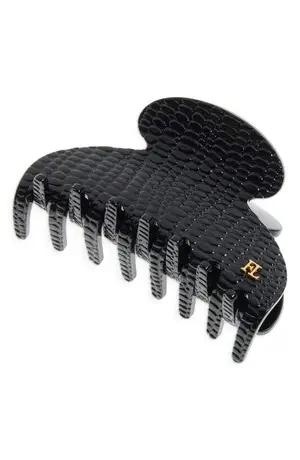 France Luxe Couture Claw Clip - Black Croc