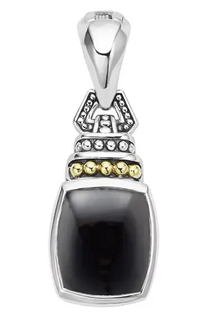 Lagos Rittenhouse Semiprecious Stone Clip Pendant - Black Onyx