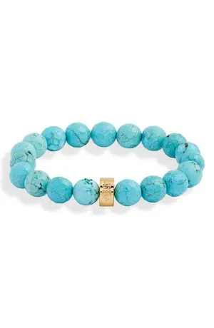 Nest Jewelry Beaded Stretch Bracelet - Turquoise