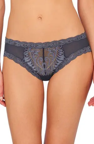 Natori Feathers Hipster Briefs Ash Navy