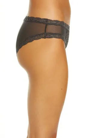 Natori Feathers Hipster Briefs - Coal