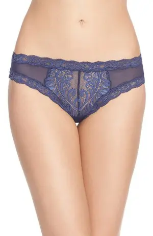 Natori Feathers Hipster Briefs Midnight