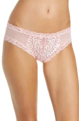 Natori Feathers Hipster Briefs Pink Icing