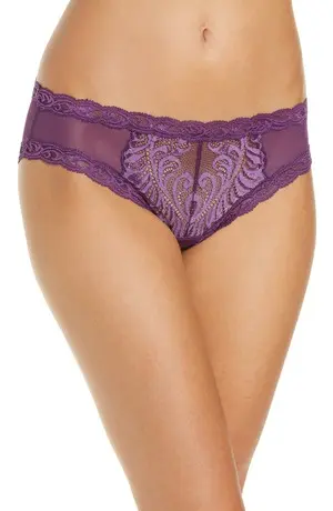 Natori Feathers Hipster Briefs Radicchio