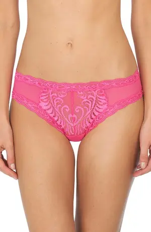 Natori Feathers Hipster Briefs Raspberry Crush